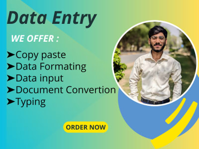 Data Entry and Extraction, Formatting & Document Conversion, Copy ...
