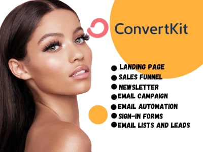 A Responsive Convertkit Landing page, Salesfunnel, Automation ...