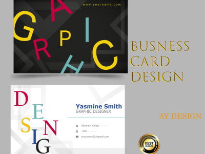 A modern and professional creation of business cards in less than 24 ...