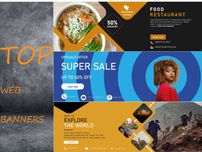 Design an exceptional web banners | Upwork