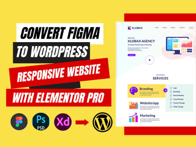 Convert figma to WordPress Responsive Website With Elementor Pro | Upwork