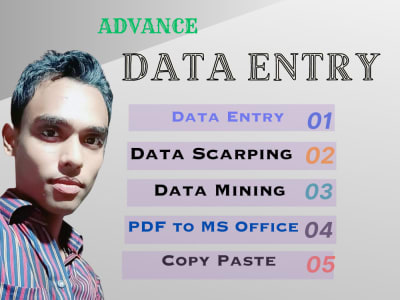 An advanced type of data entry service | Upwork