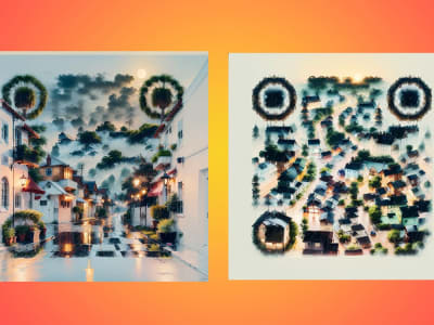 A AI-Enhanced QR Code Art using Stable Diffusion | Upwork