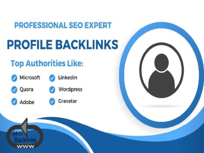 High Quality Profile Backlinks for Manual SEO Link Building | Upwork