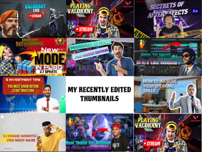 A modern youtube thumbnail, your viewers can't resist clicking. | Upwork