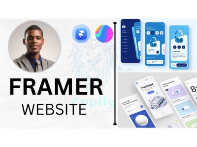 A responsive and interactive framer website with animations | Upwork