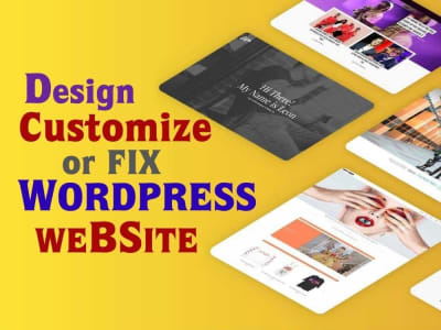 Desgin Customize or Fix WordPress Website | Upwork