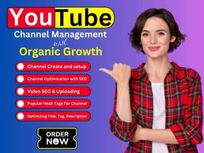 YouTube channel Management | Channel setup with SEO | Youtube Video SEO ...