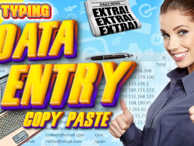 Accurate Data Entry, Copy Paste, Web Scraping | Upwork