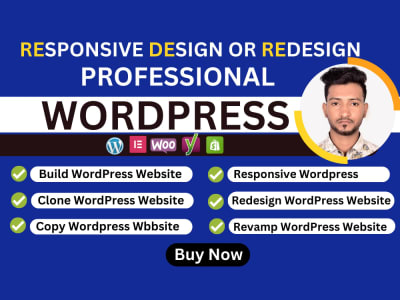 Design,redesign,responsive,clone wordpress website and landing page design | Upwork