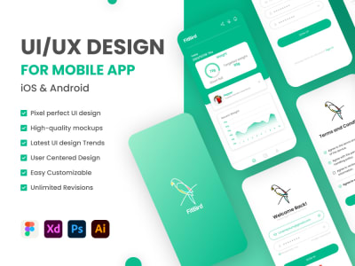Custom mobile app ui ux in Figma, app ui design, ui ux designer | Upwork
