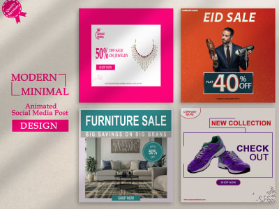 Animated social media posts, stories and ads design. | Upwork