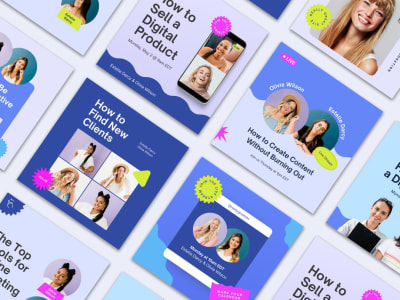 Social media posts, ads templates in canva | Upwork