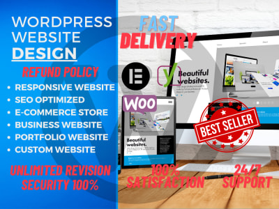 Clean, modern, responsive WordPress website design | Upwork