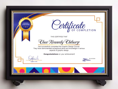 Professional Certificate Design for Award, Diploma or achievements | Upwork
