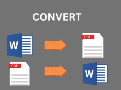 A PDF conversion to MS Word Files and MS Word conversion to PDF format. | Upwork