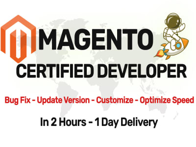 Bug fix, update version, customize code magento 2 store | Upwork