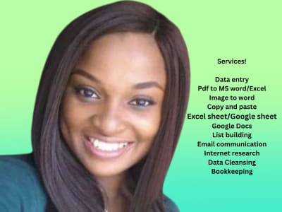 A comprehensive data entry and typing Job | Upwork