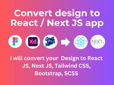A Figma/PSD/XD to Responsive React, Next, HTML, CSS, Bootstrap ...