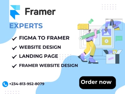 A framer website, figma to framer, framer animation, framer design ...