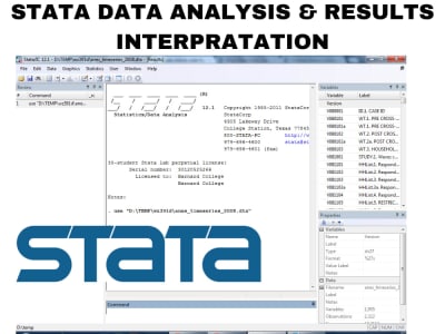 STATA Data Analysis & Result Interpratation | Upwork