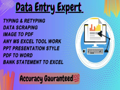 Proficient in Data Entry, Web Research, Data Cleansing, and Data Mining | Upwork