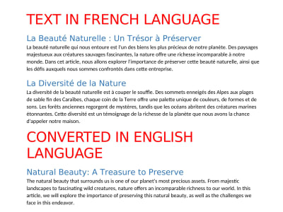 A translation of French Documents within 2 hours | Upwork