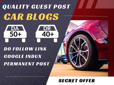 Automotive guest post car blogs auto links building High traffic ...