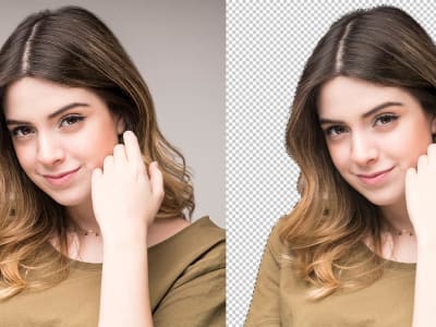 An edited photo without background | Upwork