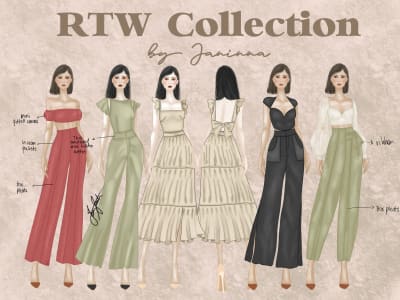 Full RTW COLLECTION designs with multiple colors and fabrics | Upwork