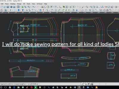 Sewing pattern for all kind of ladies tops garments | Upwork