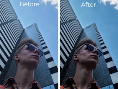 Fantastically processed photo. Color correction, retouching, cropping ...