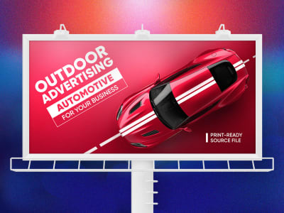 Automotive outdoor advertising design for your business | Upwork