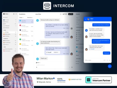 A quick fix or interactive support for your Intercom project | Upwork