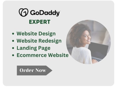 A professional Godaddy website design, Website Redesign and Landing ...