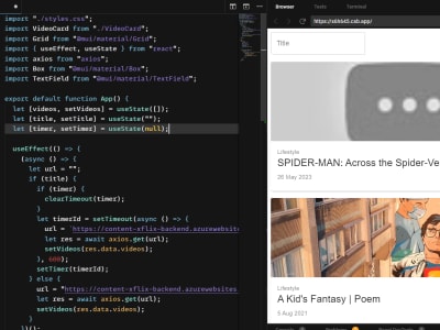 A single page web application | Upwork