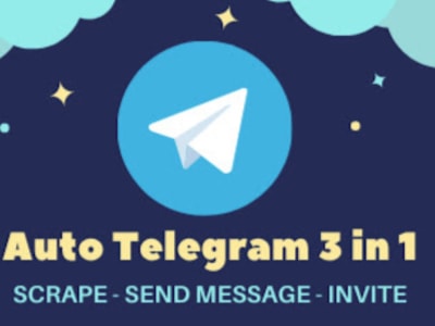 A telegram promotion, scraping and adding | Upwork