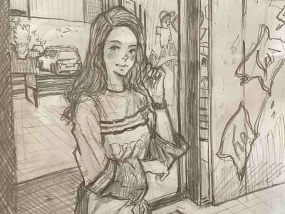 A fan art drawing on paper with the traditional drawing method. | Upwork