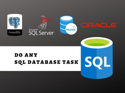 Database design, SQL query, MySQL, SQL server,Oracle database, SQL database | Upwork