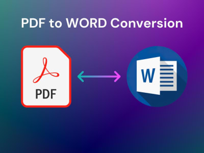 PDF to Word Conversion | Upwork