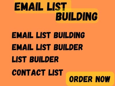 Email list building & contact list building services | Upwork