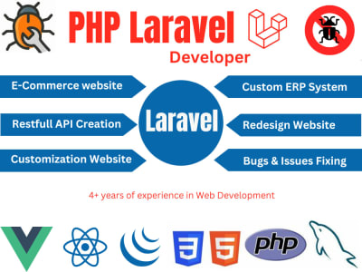 PHP Laravel | Laravel Developer | Laravel Expert |Bug Fixing Laravel | Upwork