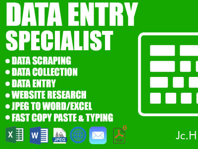 Quick and professional Data Entry Services | Upwork
