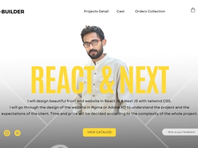 I will design beautiful front end web in react js | Upwork