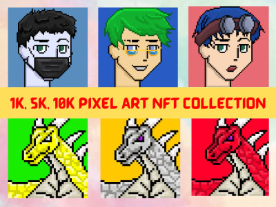 2D Pixel NFT Collection up to 10K generations | Upwork