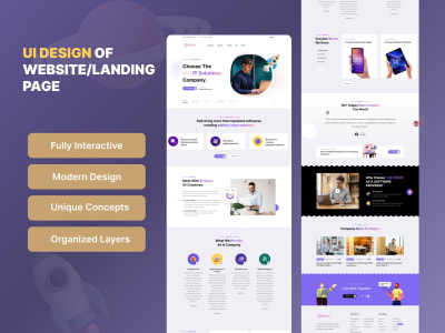 A fully interactive website prototype | Upwork