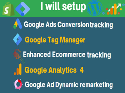 GTM,Google Analytics 4,GA4 enhanced e-commerce tracking,conversion tracking | Upwork