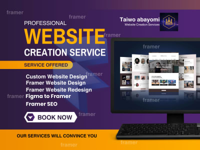 Framer Website Design|Figma to Framer|Framer Amination|Framer Web Redesign. | Upwork
