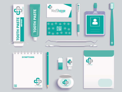 A brand card along with stationary for business | Upwork