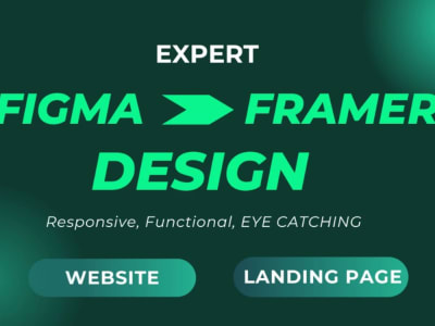 A a modern and responsive website using framer convert figma to framer | Upwork
